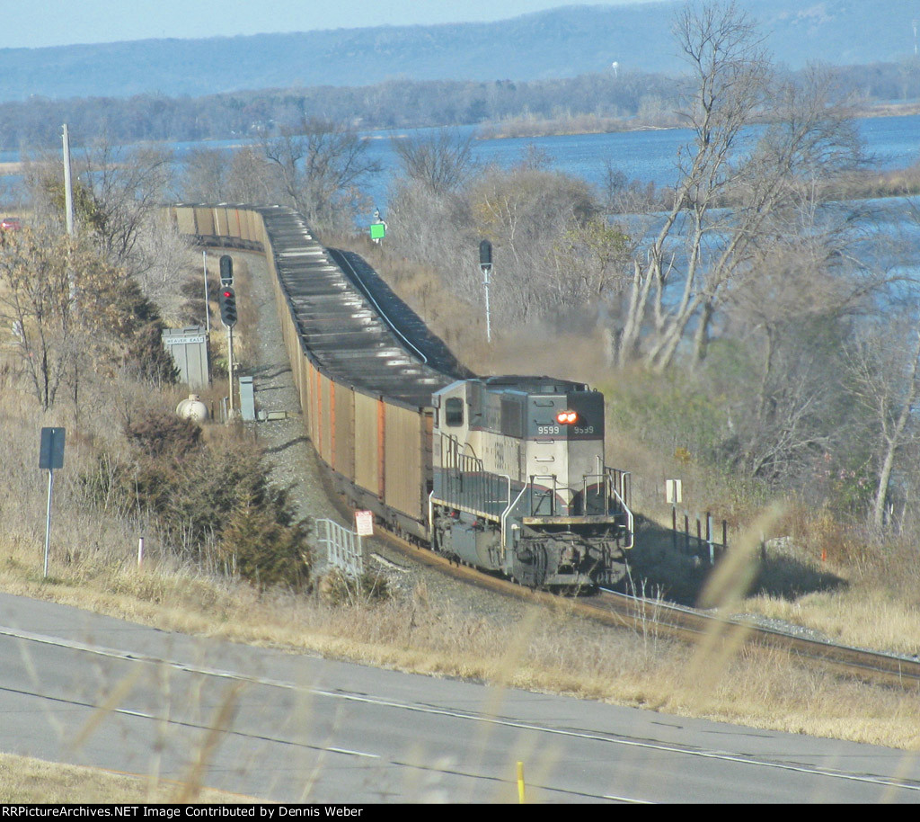 BNSF 9599, CP's River Sub.